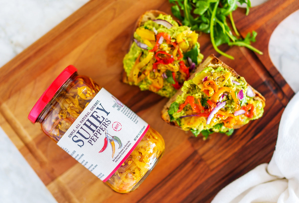 Hot Peppers in Olive Oil – Suhey Peppers