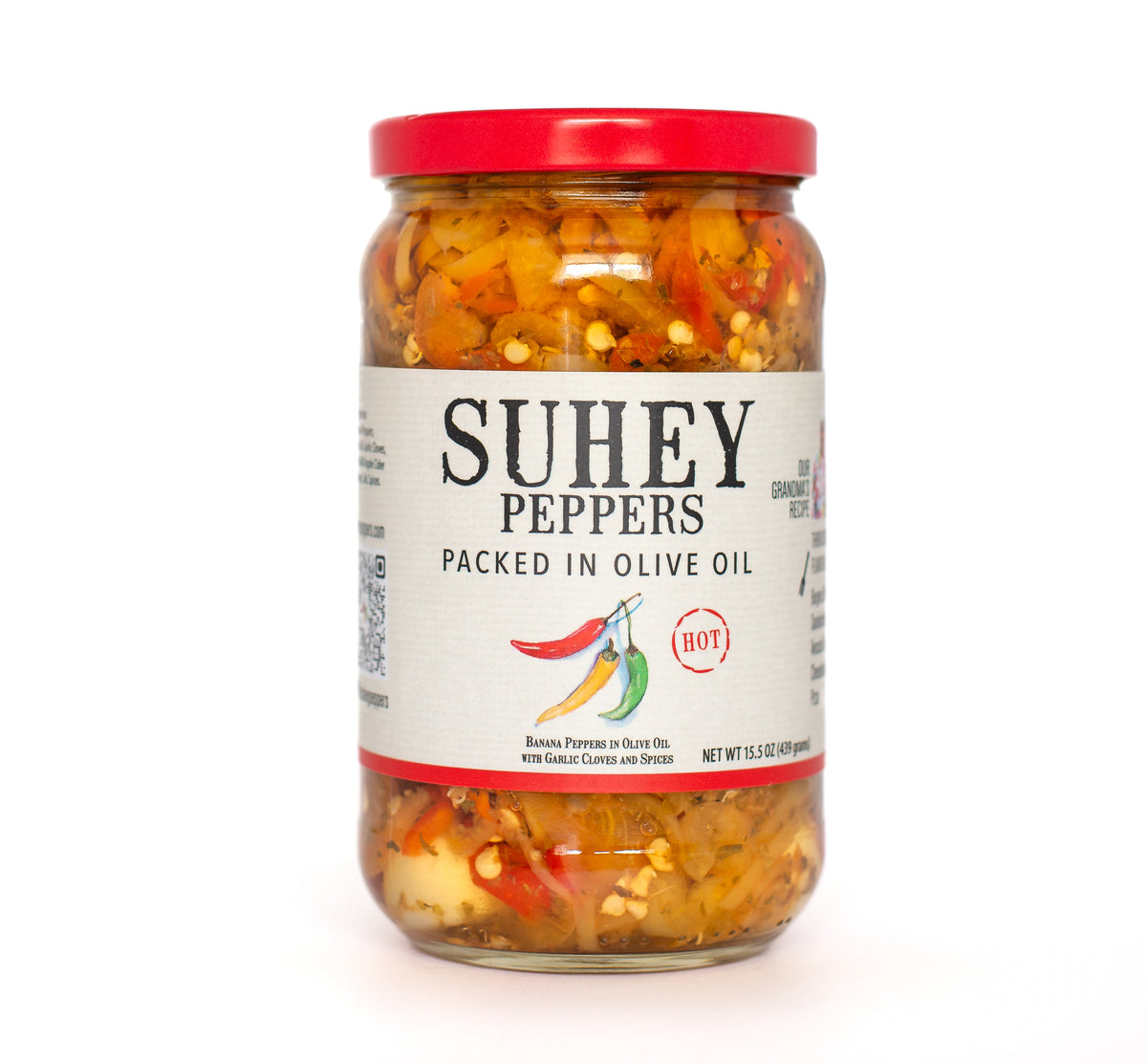 Hot Peppers in Olive Oil – Suhey Peppers